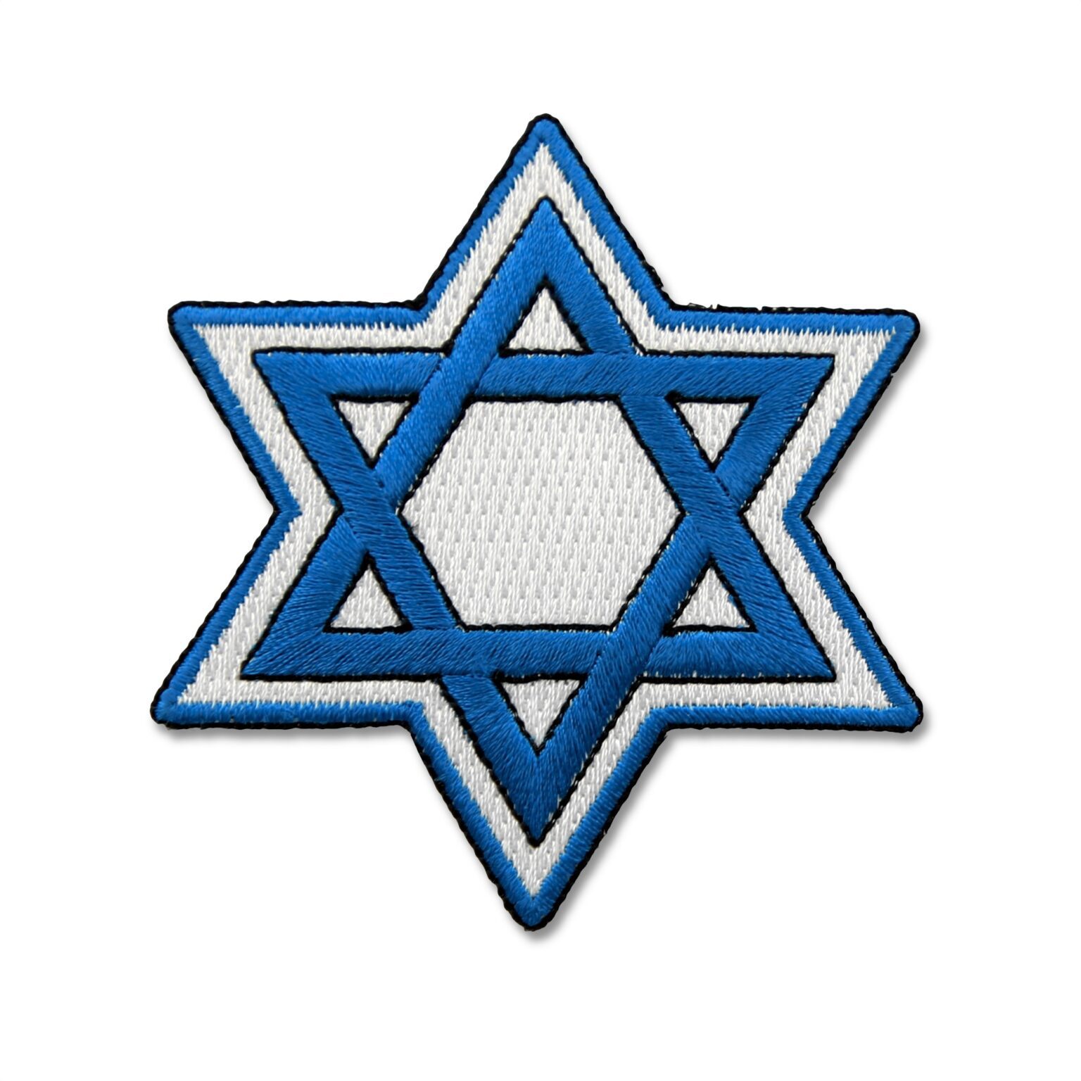 Embroidered Iron-on Cloth Patch, Star of David - Galilee Calendars
